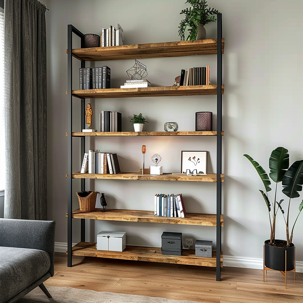 Rustic Bookshelf – Distinctive Interior